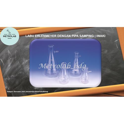 Jual Labu Erlenmeyer dengan Pipa Samping |300 ml | 500 ml | 1000 ml ...