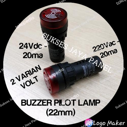 Jual buzzer pilot lamp 22mm - 2 varian voltage (24vdc,220vac) - scb-22 ...