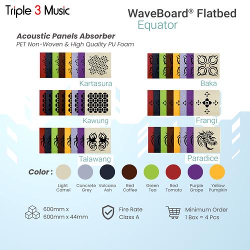 Jual Akustik panel WaveBoard Flatbed Equator Peredam suara tempel ...
