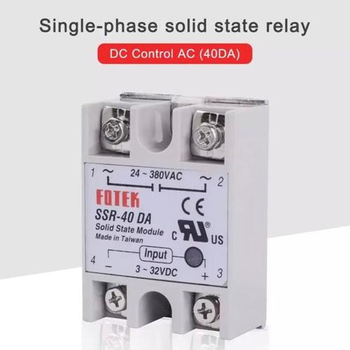 Jual Fotek SSR-40DA 40A SSR-10DA 10A Single Phase Solid State Relay - DC - 40A, Relay - Jakarta ...