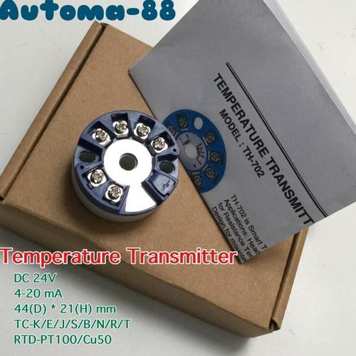 Jual WISNER TH-702 Temperature Transmitter 4-20mA 24Vdc PT100 Type-K-T ...
