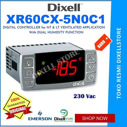 Jual Dixell Digital Thermostat Controller XR60CX-5N0C1+2NTC Probe ...