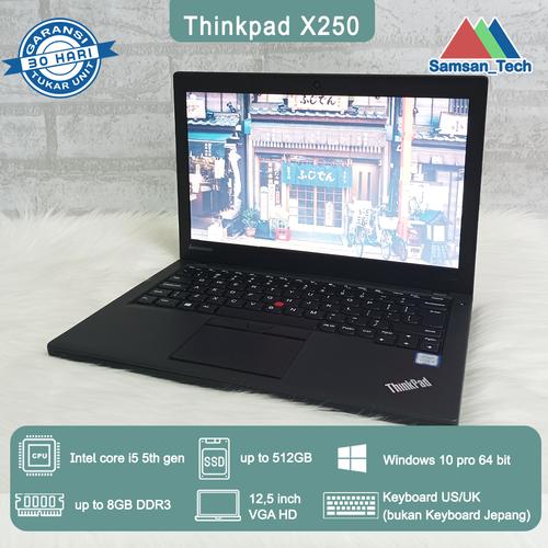 Jual Lenovo Thinkpad X250 Core i5 Gen5 - RAM 8GB - SSD 256GB - X250 i5 ...