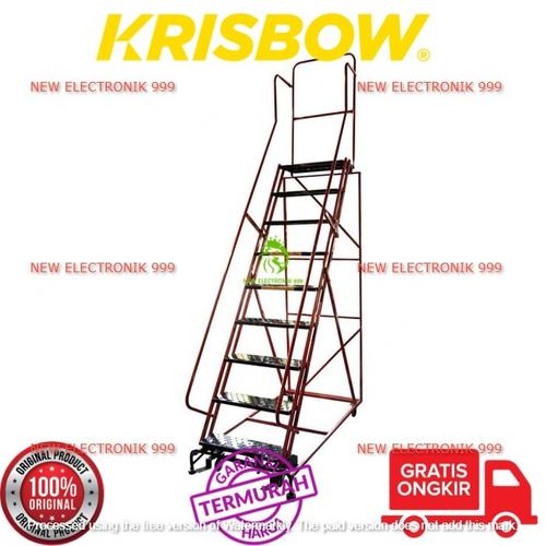 Jual Krisbow Tangga Dorong 9 Step 2,3 M Merah KW0102920 - Jakarta Barat ...