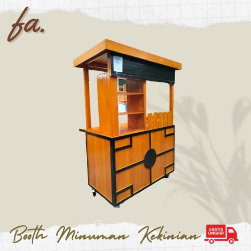 Jual Gerobak Booth Minuman Kekinian - Kayu Mahoni, Gerobak - Kab ...