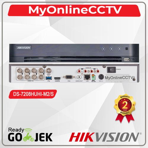 Promo iDS-7208HUHI-M2/S HIKVISION 8Ch DVR AcuSense Kamera CCTV 2 Slote ...