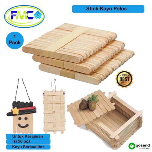 Jual Stick Ice Cream Kayu Premium Stik Es Krim Kerajinan Kreatif DIY ...