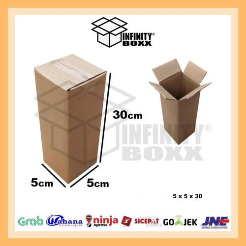 Jual kardus box packaging packing 5x5x30 cm POLOS SHEET - Jakarta Barat ...