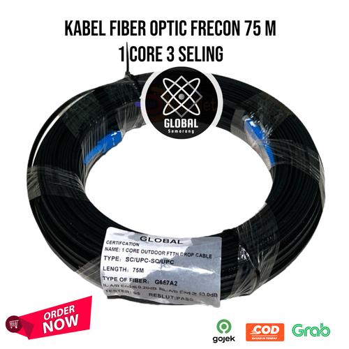 Jual GLOBAL FRECON 75 METER | 1 CORE 3 SELING 75M FIBER OPTIC DROP ...