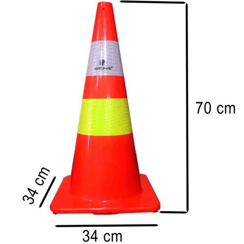 Jual Traffic cone Kerucut Pembatas jalan Alas Orange 2Scotlight Gosave - Kota Surabaya ...