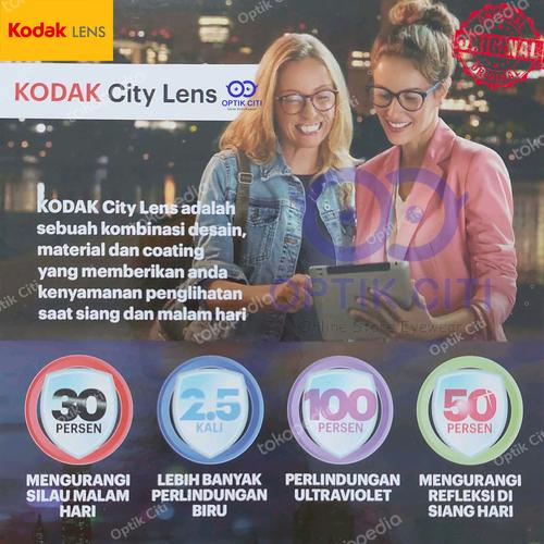 Promo Lensa Kacamata Kodak City Lens Blue Cut And Night Vision 1.56 Original - Jakarta Pusat ...