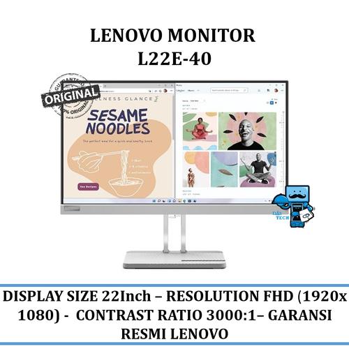 Promo Monitor Lenovo L22e-40 22" FHD VA 4ms 75Hz HDMI VGA VESA Freesync ...