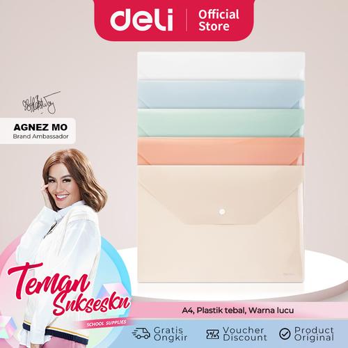 Promo Deli Map Plastik / File Bag / Tas Map Plastik Isi 5 PP301-5 - Kab ...