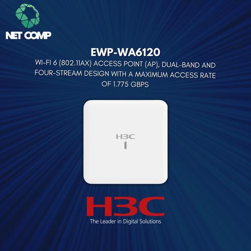 Jual H3C WA6120 WIFI 6 DUAL BAND 1.775 GBPS CLOUD MANAGE CEILING ACCESS ...