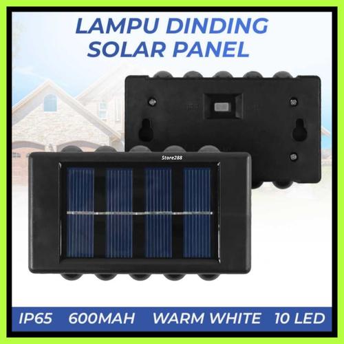 Jual Lampu Taman Hias Dinding Tempel Tenaga Surya Matahari Solar Cell LED - 6 LED - Jakarta ...