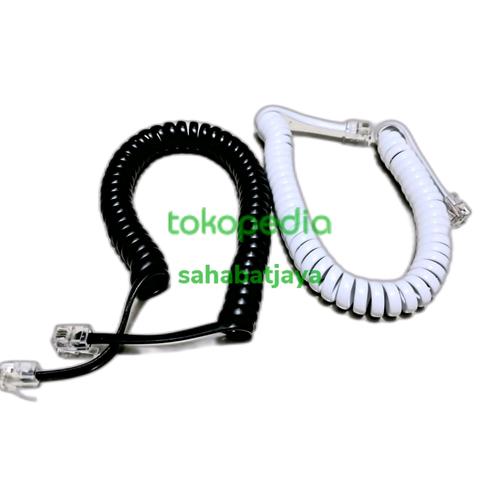 Jual Kabel Telepon Spiral Kabel Gagang telepon RJ9 - Hitam - Jakarta ...