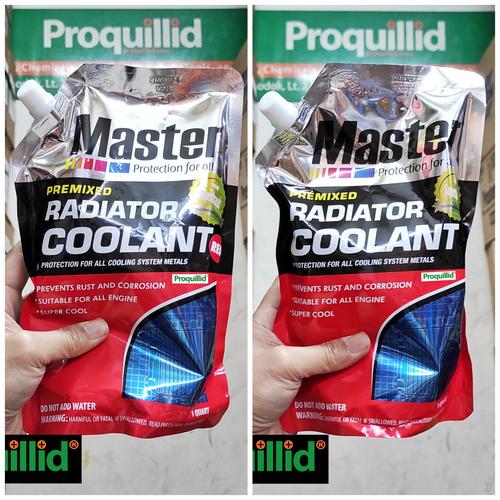 Jual MASTER AIR PREMIXED RADIATOR COOLANT MOBIL MOTOR REFILL 1 QUART ...