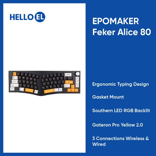 Jual EPOMAKER Feker Alice 80 68 Key Wireless Ergonomic Mechanical ...