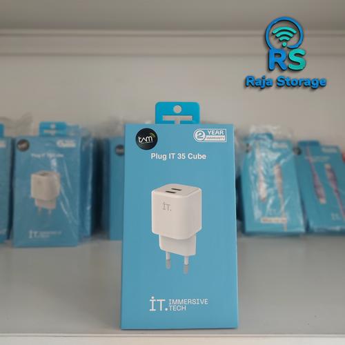 Jual iT Plug 35 Cube Kepala Charger 2 Port USB Type C PD Power Delivery ...