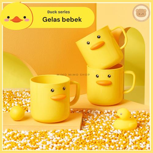 Promo CANGKIR GELAS MOTIF KARTUN BEBEK KUNING UNTUK ANAK SIKAT GIGI ...