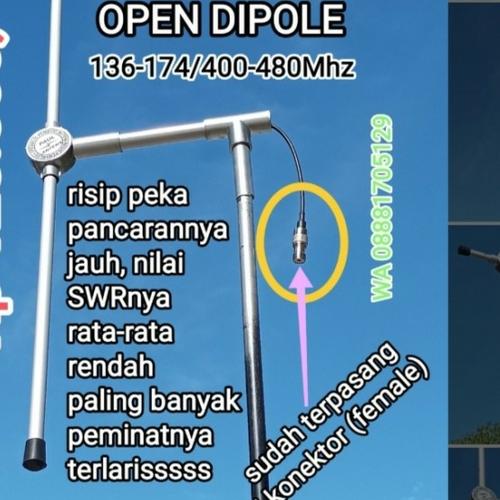 Jual ANTENA OPEN DIPOLE VHF-UHF Rp 125.000 kabel pendek - Kab. Bogor - Embul Teknik | Tokopedia