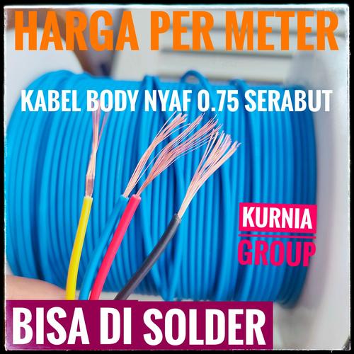 Jual Kabel Serabut Nyaf 0.75 mm Cable AWG Body Motor Mobil Elektronik 1 ...