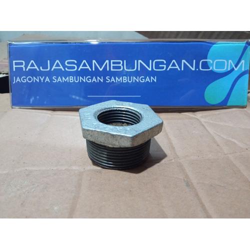 Jual Flok Ring Besi 1 1/2 x 1 Fitting Pipa Drat Luar Dalam Verlop Ring ...
