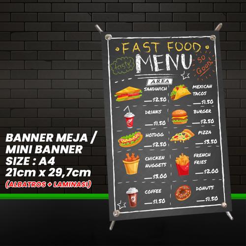 Jual Paket Print dan Cetak Banner Meja/Mini X Banner Portable - Stand ...
