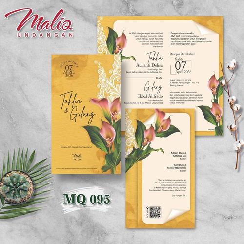 Jual Blangko Undangan Pernikahan MALIQ 95 Cantik Harga Murah - Kota ...