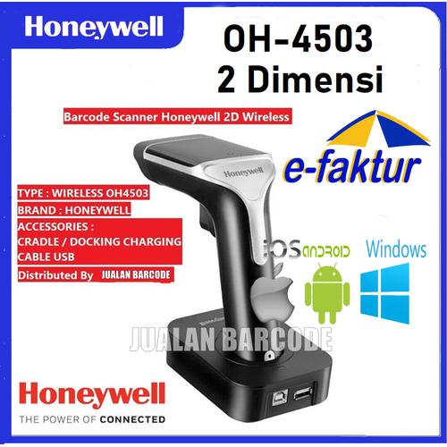 Jual Barcode Scanner 1D/2D Honeywell OH4502 - Wireless OH-4502 EFAKTUR ...