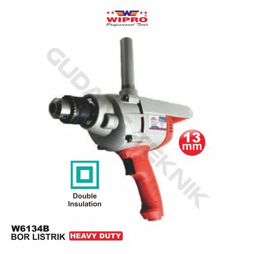 Jual Mesin Bor Listrik Heavy Duty 13mm WIPRO W-6134-B / Bor Besi Kayu ...