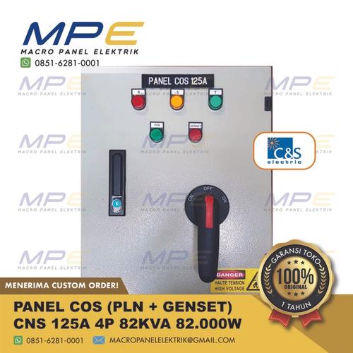 Jual Panel COS PLN Genset CNS / Panel COS C&S 125A 4P 82KVA 82.000W ...