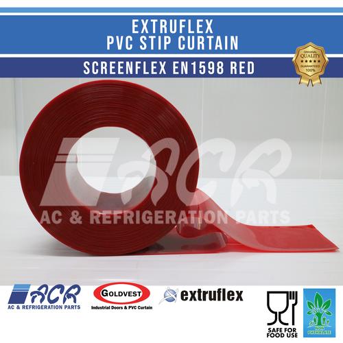 Jual Tirai PVC Curtain Welding EN1598 Red 200mmx2mm Per Meter - EXTRUFLEX - Jakarta Barat - ACR ...