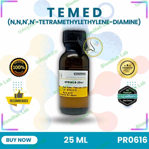 Jual TEMED (N,N,N',N'-Tetramethylethylene-Diamine) | C6H16N2, 25 ml ...