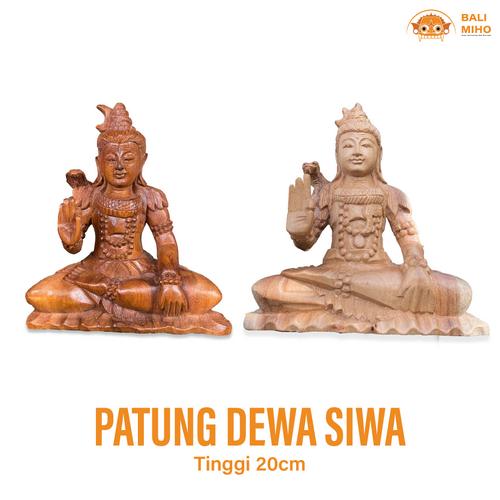 Jual Patung Dewa Siwa Kayu 20 cm - Patung Dewa Shiva - Patung Mahadewa ...