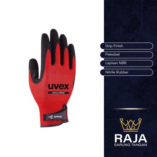 Jual Safety glove Uvex NBR / Sarung Tangan Kerja / NBR Glove / Anti Slip / Untuk Mengangkat ...