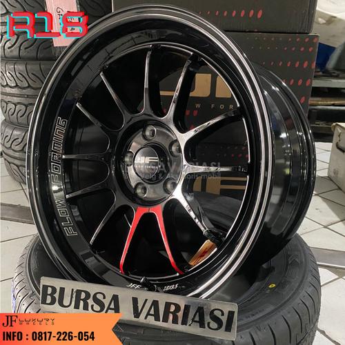 Jual Velg JF Luxury R18 5x114 Rep Venom 5 JF Buzz Black Velg Flow ...
