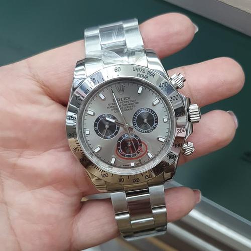 Jual Jam Tangan Pria Daytona Silver Premium 42mm Automatic - Hijau ...