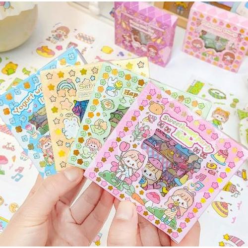 Jual MOMO Sticker - Stiker Momo Motif Kartun Korea G02 (10pcs) - PARTY ...