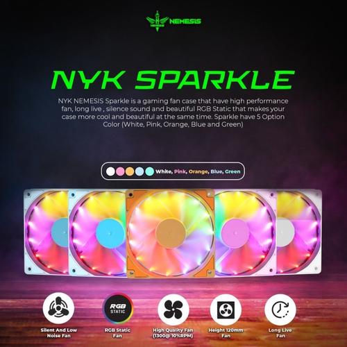 Jual Fan Case RGB NYK Nemesis Sparkle - Fan Casing Statis 12 cm - Biru ...