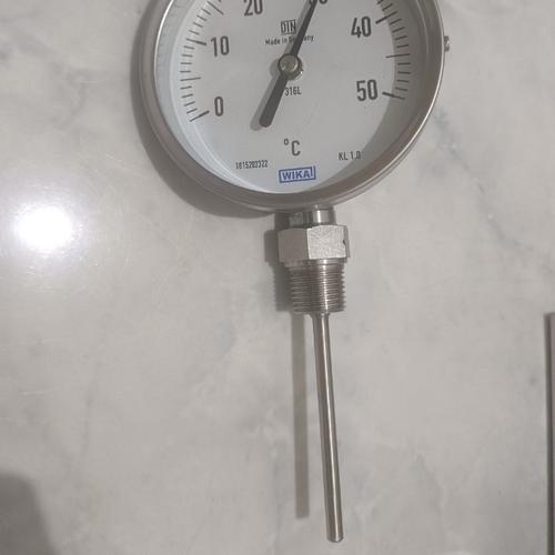 Jual Thermometer WIKA 50°C, drat 1/2" NPT, D.Stik 6mm, P. Stik 25cm ...