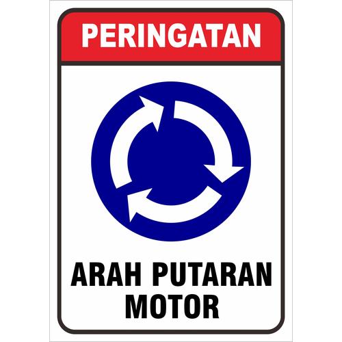 Jual stiker vinyl arah putaran mesin - 7x10cm - Kota Tangerang Selatan ...