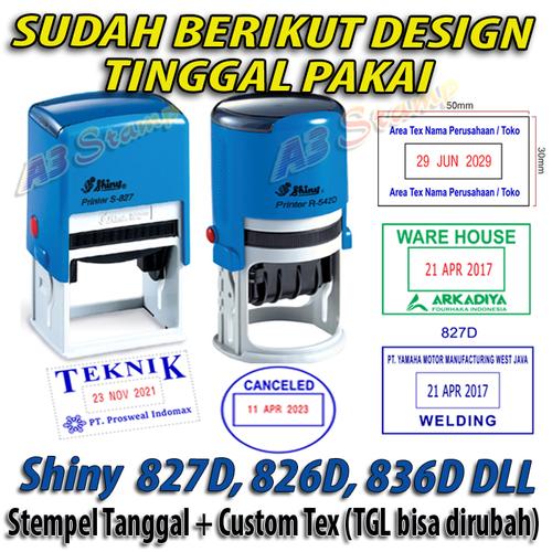 Jual Stempel Shiny S 827D Tanggal Otomatis Custom Text - Jakarta Timur ...