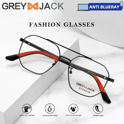 Promo Grey Jack Kacamata Antiradiasi Blueray Kotak Pria Bisa Minus ...