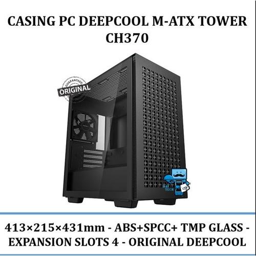 Promo Casing Pc Deepcool CH370 M-Atx Mini Tower Case Casing Gaming ...