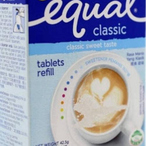 Jual Equal Classic Tablet Refill 500 Tabs Sugar Substitute Pemanis Gula ...