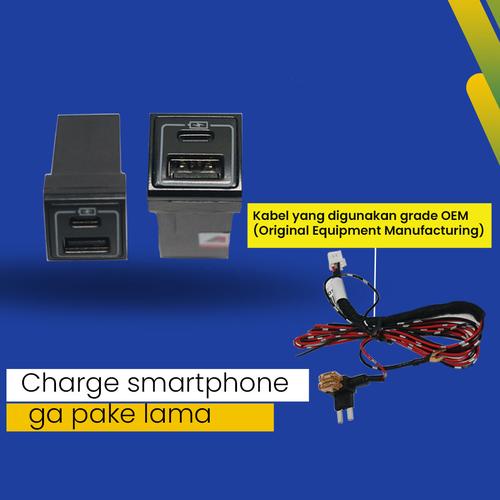 Jual Charger Car USB Fast Charging All New Innova Zenix Tahun 2022 Type ...
