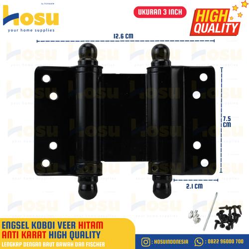 Promo Engsel Pintu Koboi Per Dua Arah Engsel Veer Bolak Balik 3" 4 ...