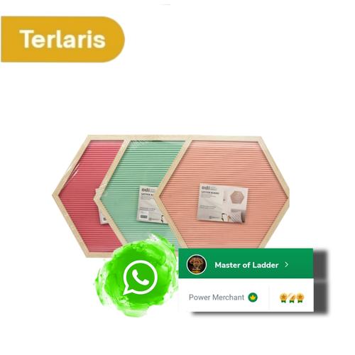 Jual Ataru Letter Board/Papan Buletin 30x40 Hitam/Abu-Abu/Hijau - Merah ...