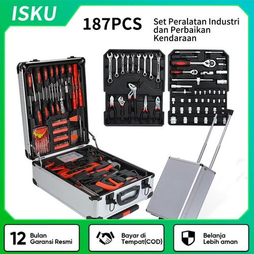 Promo ISKU Toolset Toolkit Toolbox & Tool Set Tool Kit & 187pcs ...